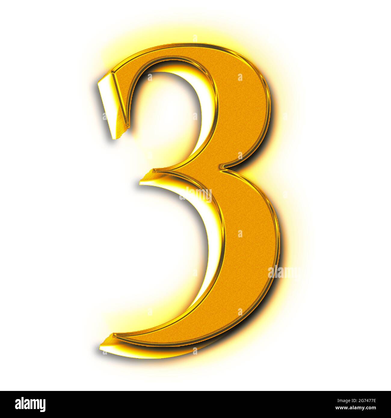 A number design on white background Stock Photo - Alamy