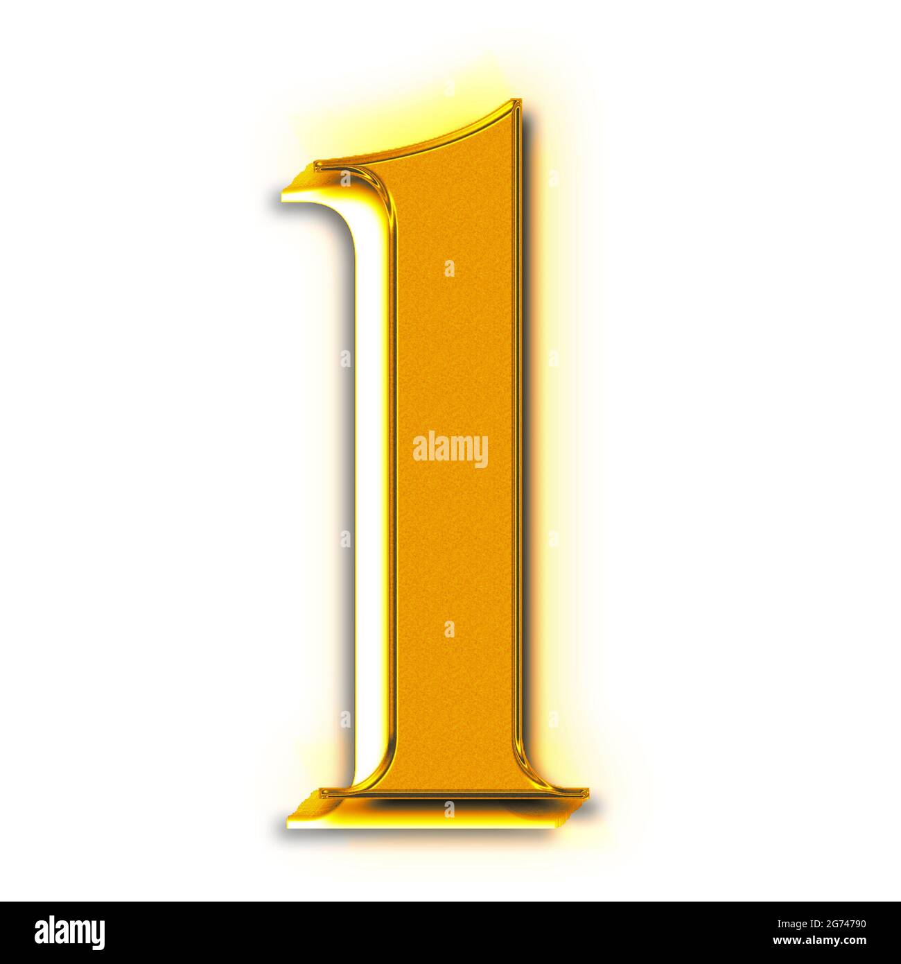 An illustration of Number 1 isolated on a white background Stock Photo ...