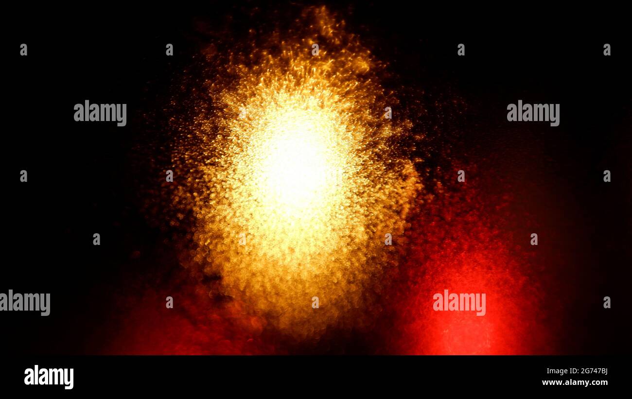 the dim car lights at night with black background Stock Photo - Alamy