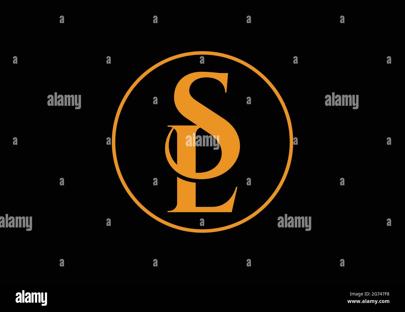 Initial Monogram Letter SL Logo Design Vector Template S L Letter Logo ...