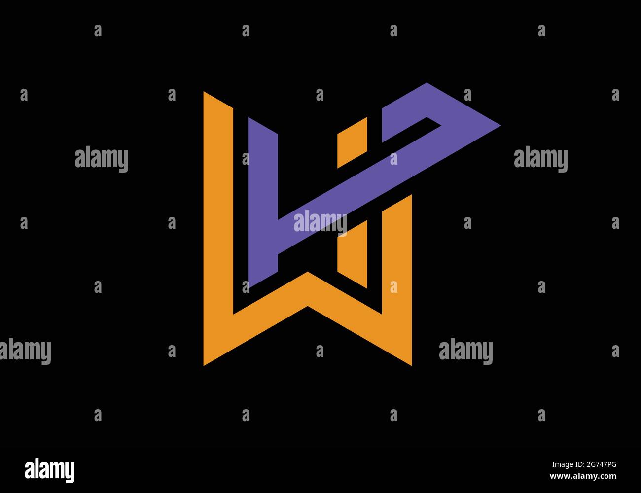 Whc monogram logo hi-res stock photography and images - Alamy