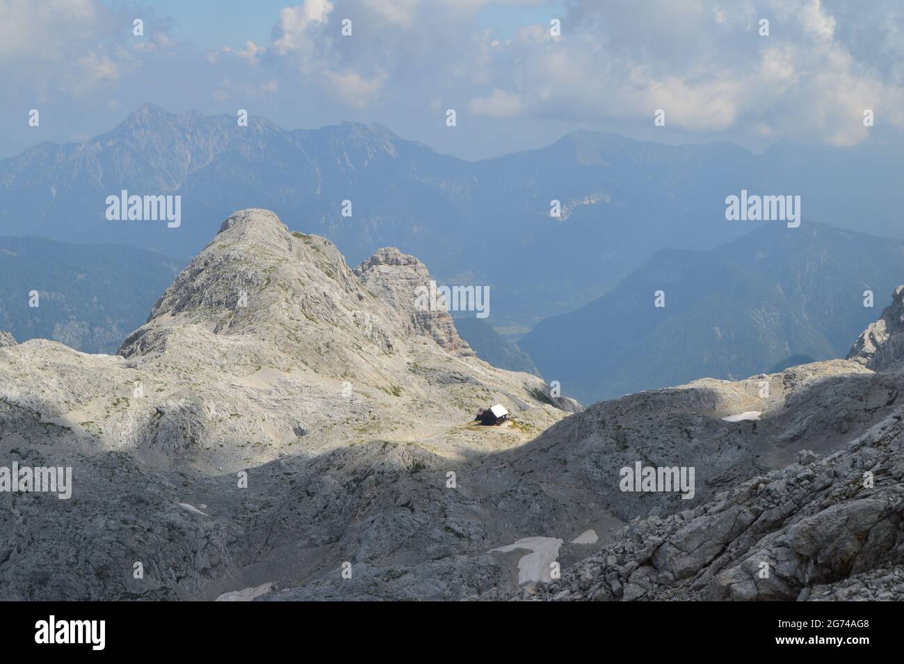Hiking day on Triglav mountain Stock Photo - Alamy
