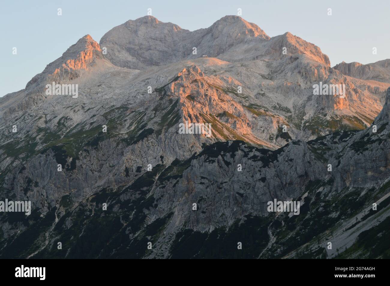 Hiking day on Triglav mountain Stock Photo - Alamy
