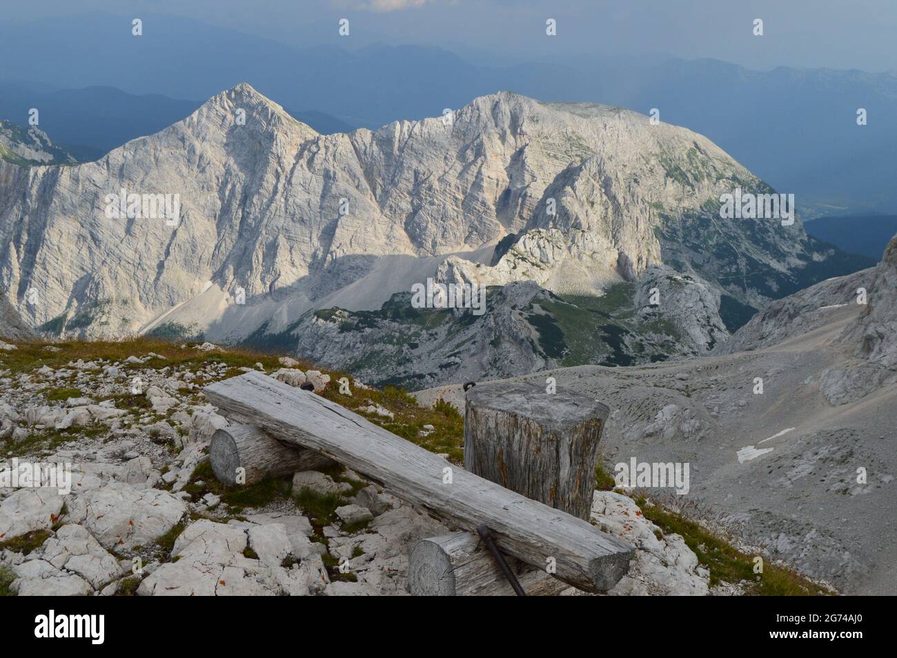Hiking day on Triglav mountain Stock Photo - Alamy