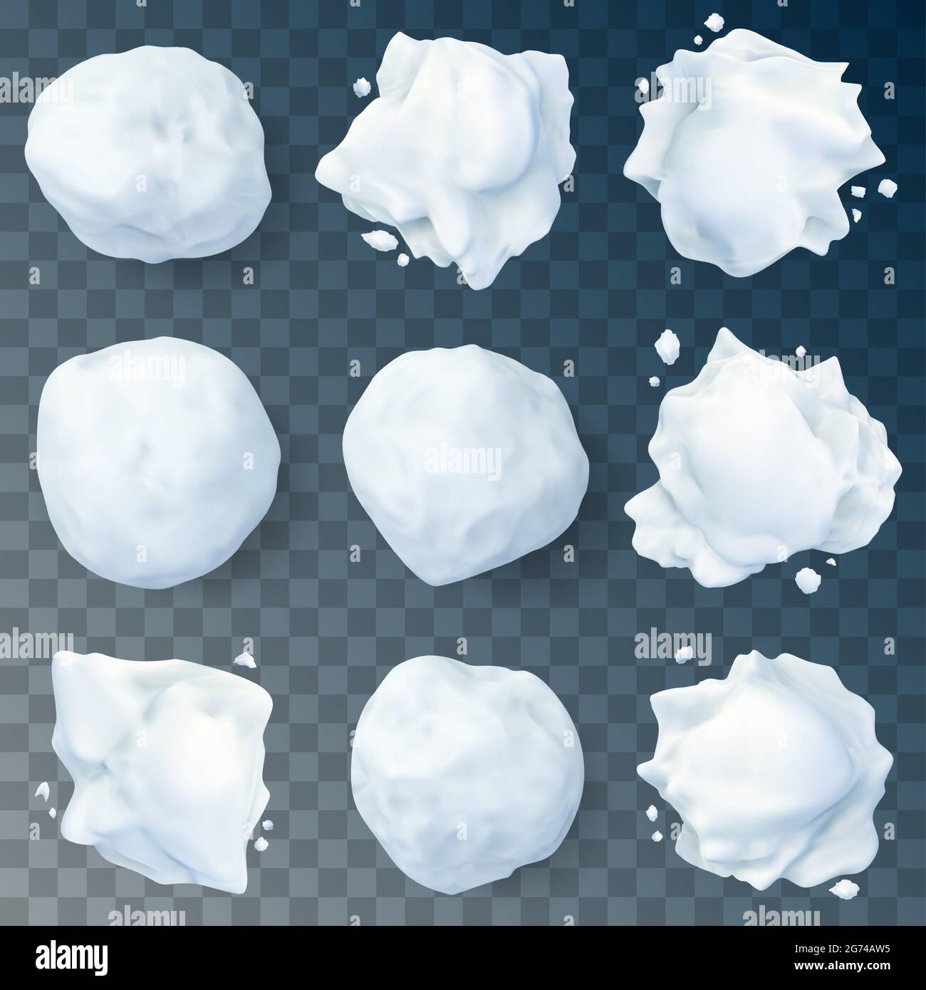 Snowball splat Stock Vector Images - Alamy