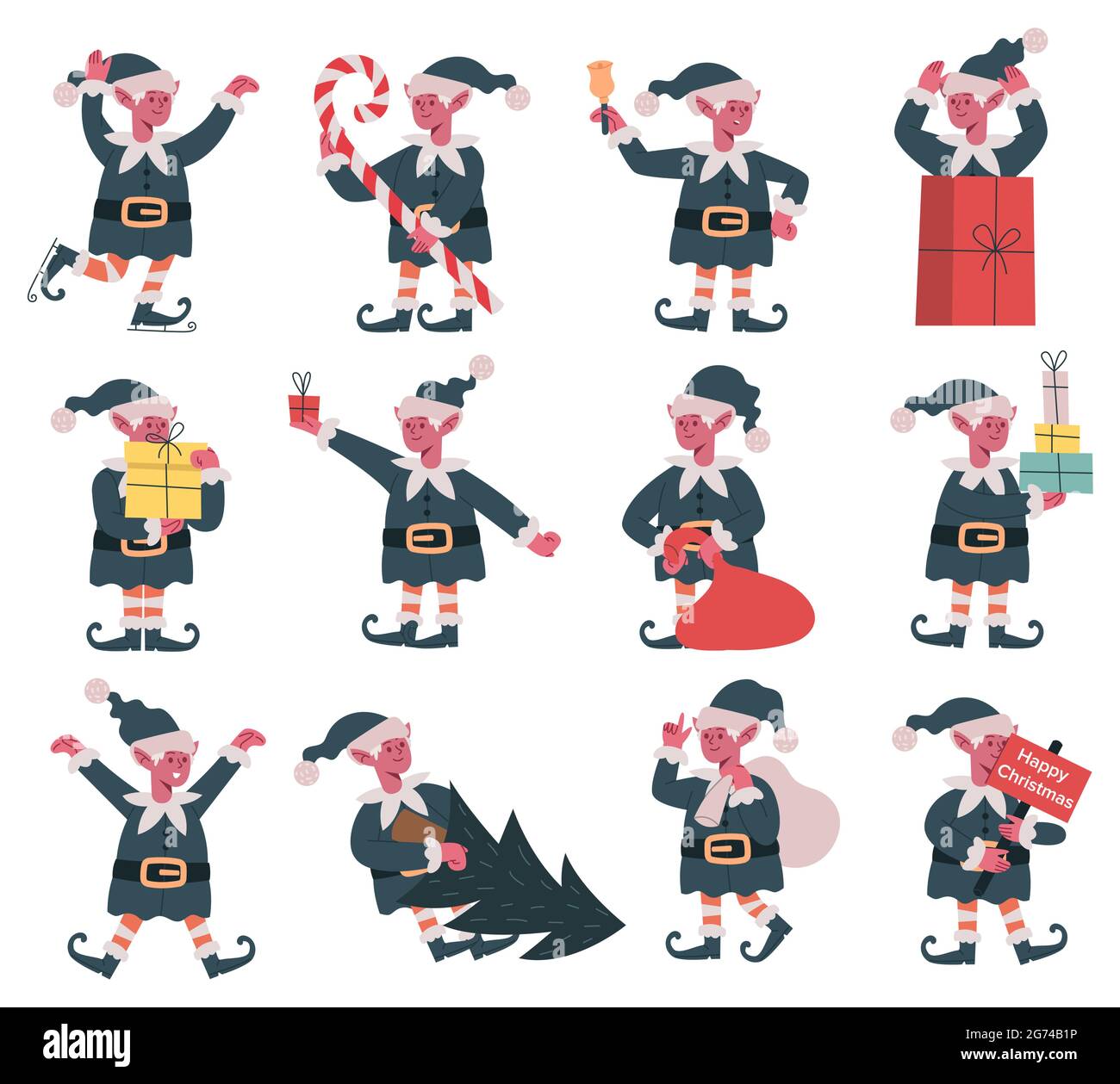 Cartoon elves hi-res stock photography and images - Alamy