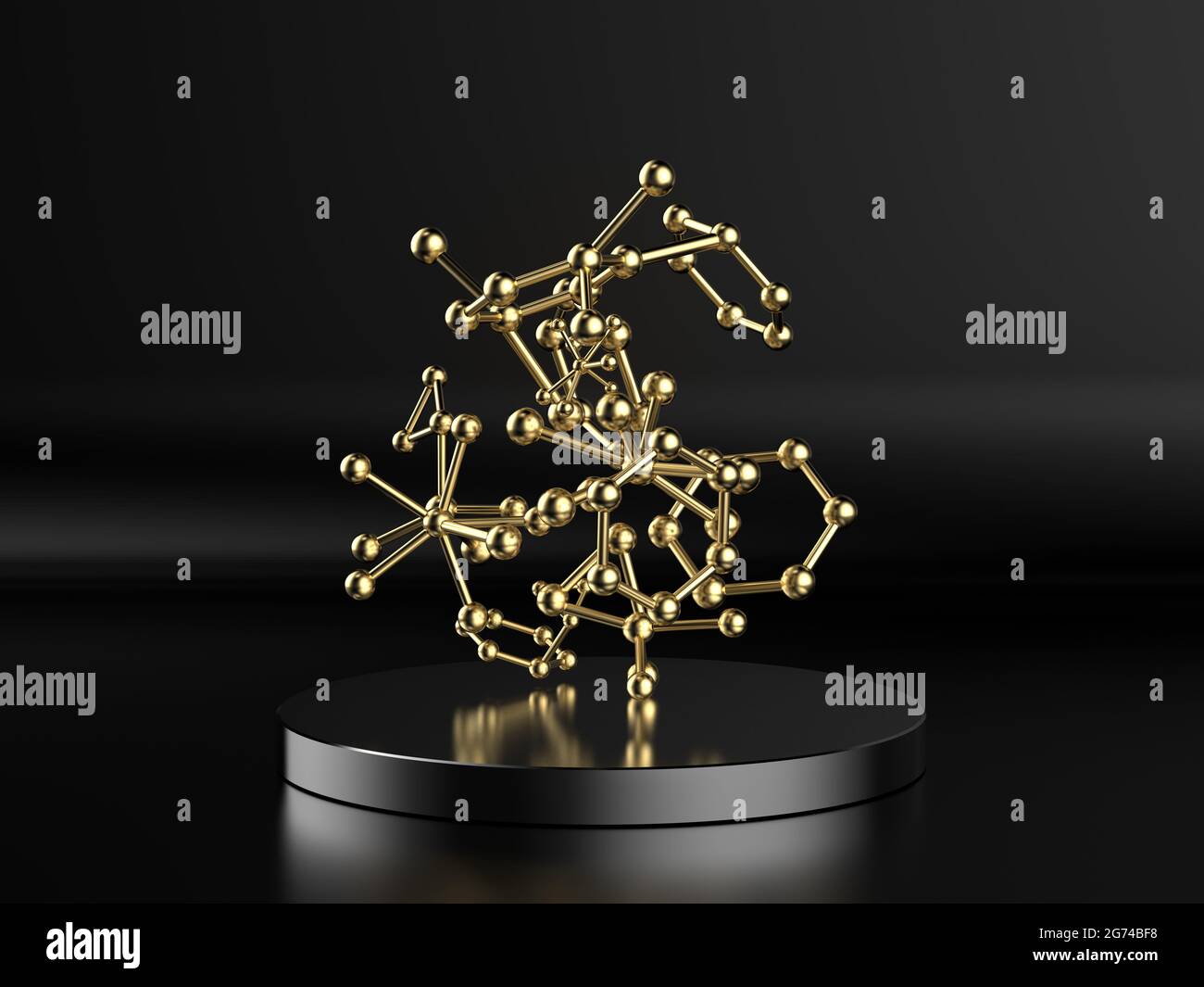 Gold Atomic Structure Model