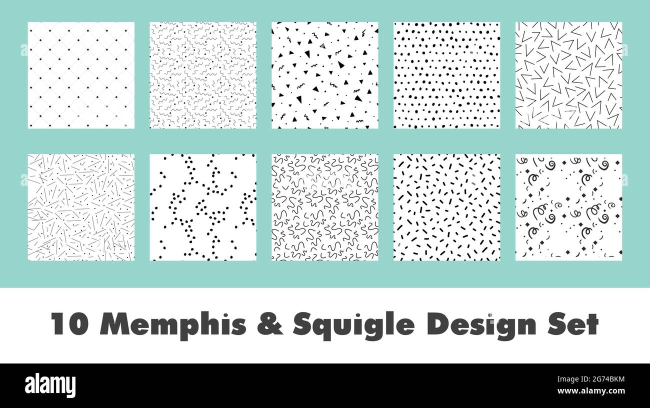 Simple vintage 80s memphis Stock Vector Images - Alamy