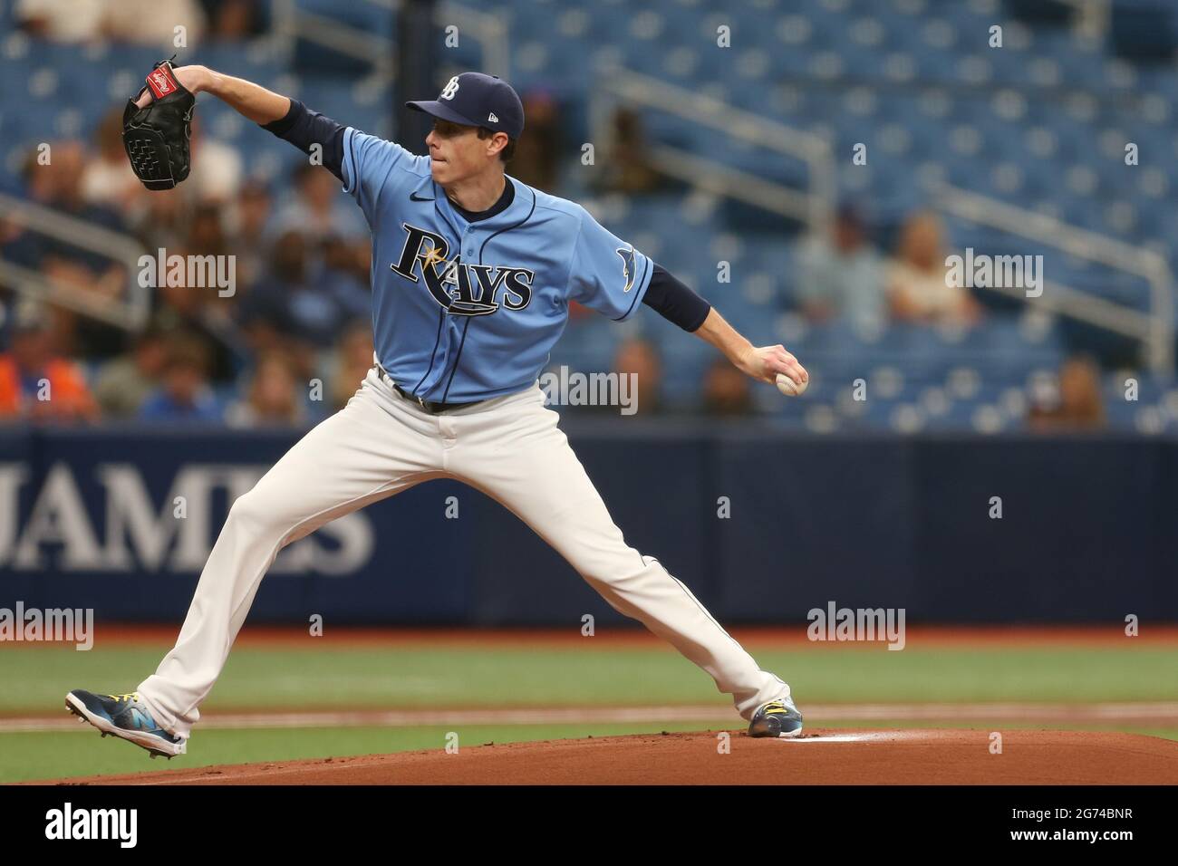 St. Petersburg, FL. USA; Tampa Bay Rays starting pitcher Ryan Yarbrough ...