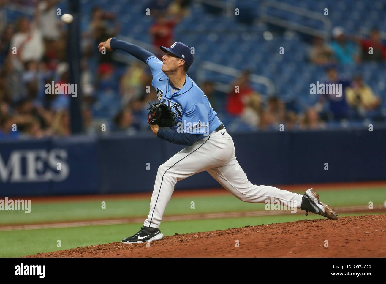 St. Petersburg, FL. USA; Tampa Bay Rays relief pitcher Matt Wisler (37 ...