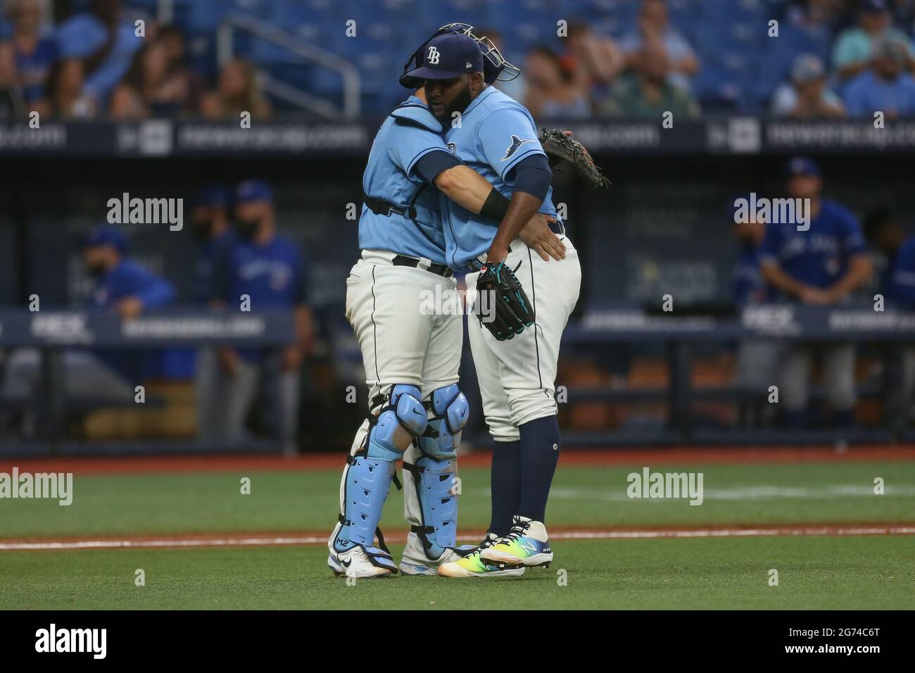 St. Petersburg, FL. USA; Tampa Bay Rays catcher Mike Zunino (10 ...