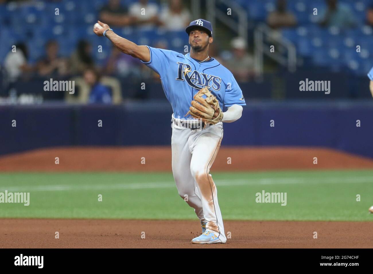St. Petersburg, FL. USA Tampa Bay Rays shortstop Wander Franco (5 ...