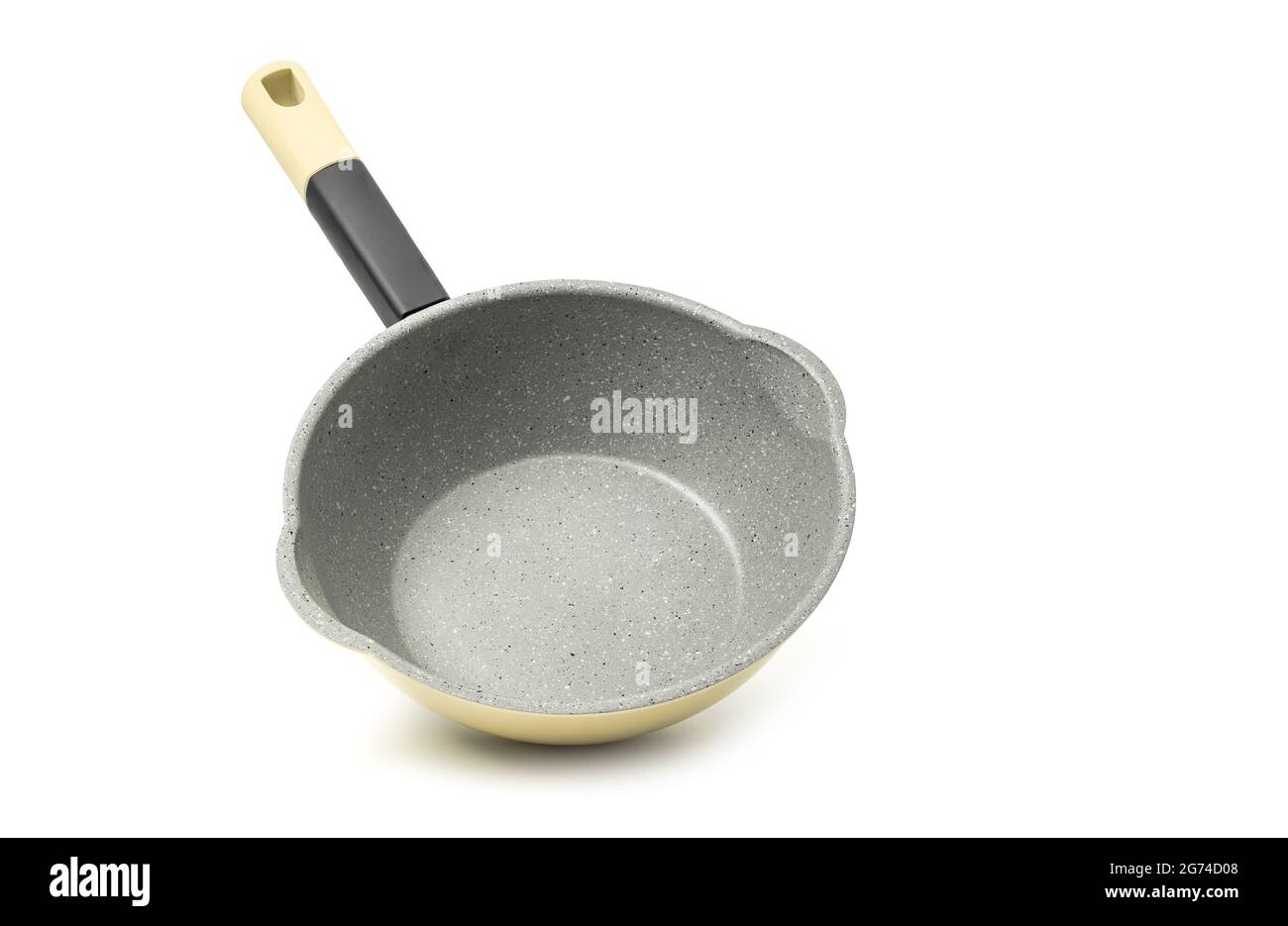 Modern fry pan, skillet, isolated on white background Stock Photo - Alamy