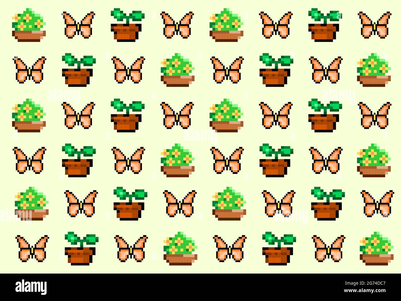 Pixel plants hi-res stock photography and images - Alamy