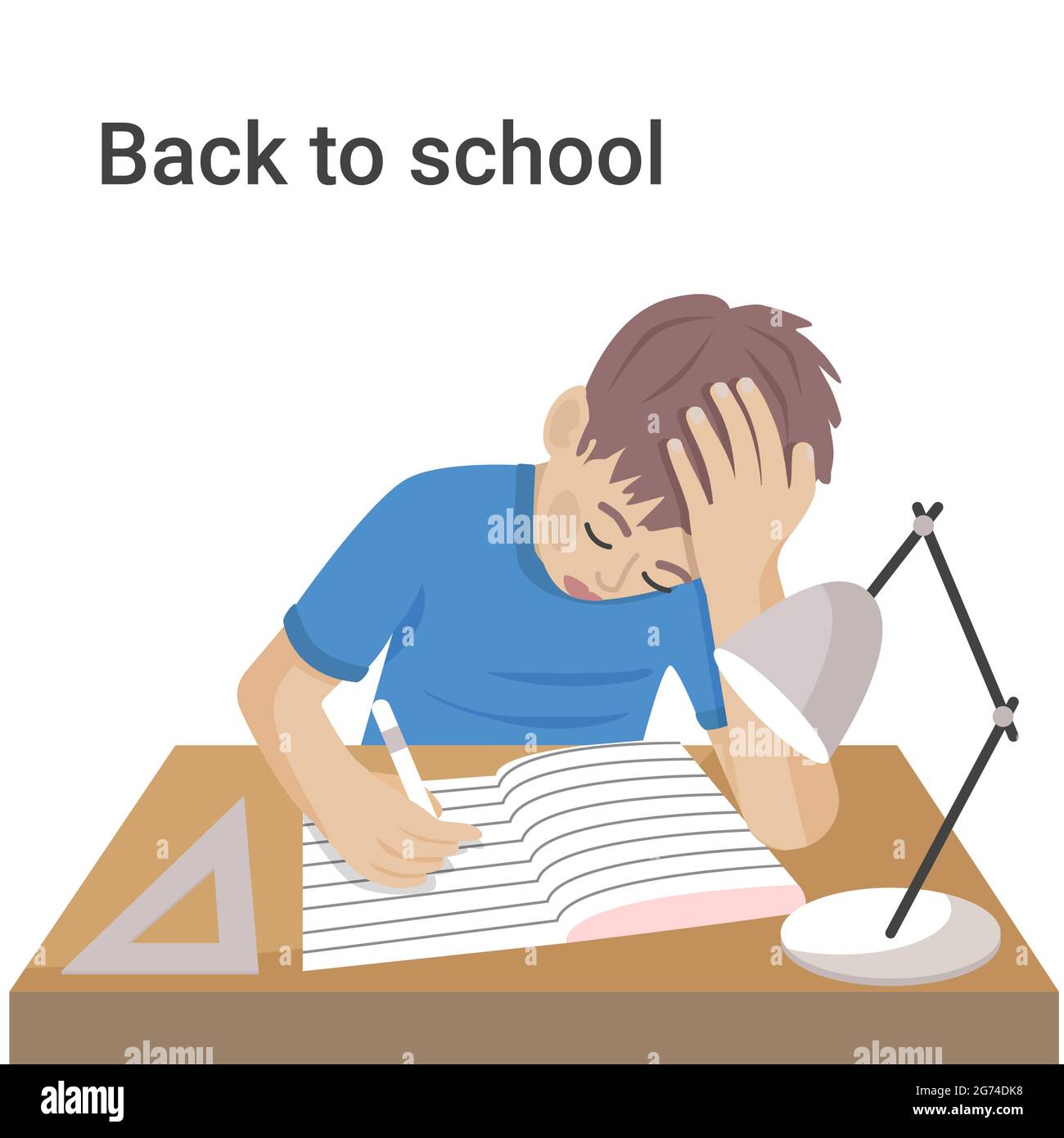 Too Much Homework Clipart