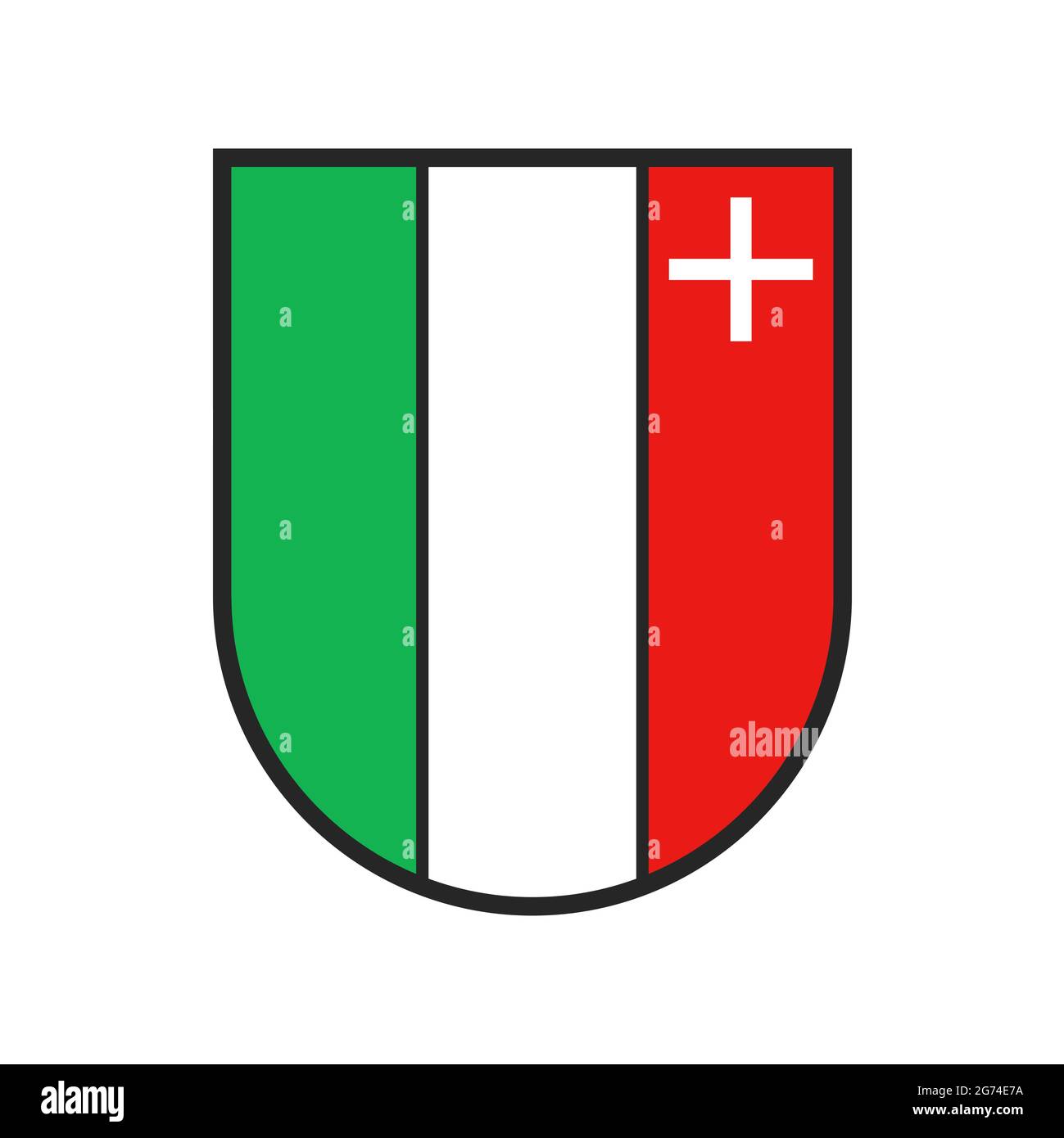 Switzerland canton flag, Swiss city heraldic crest of Neuchatel sate ...
