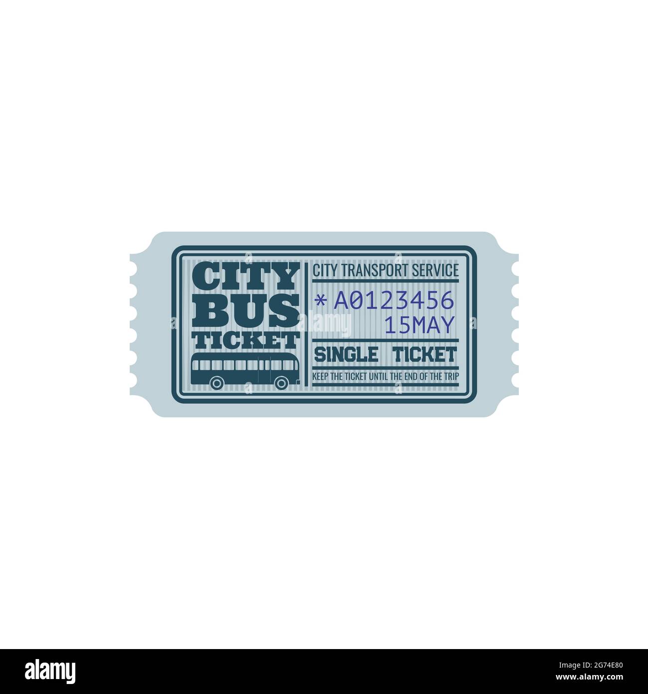 Vintage bus ticket Stock Vector Images - Alamy