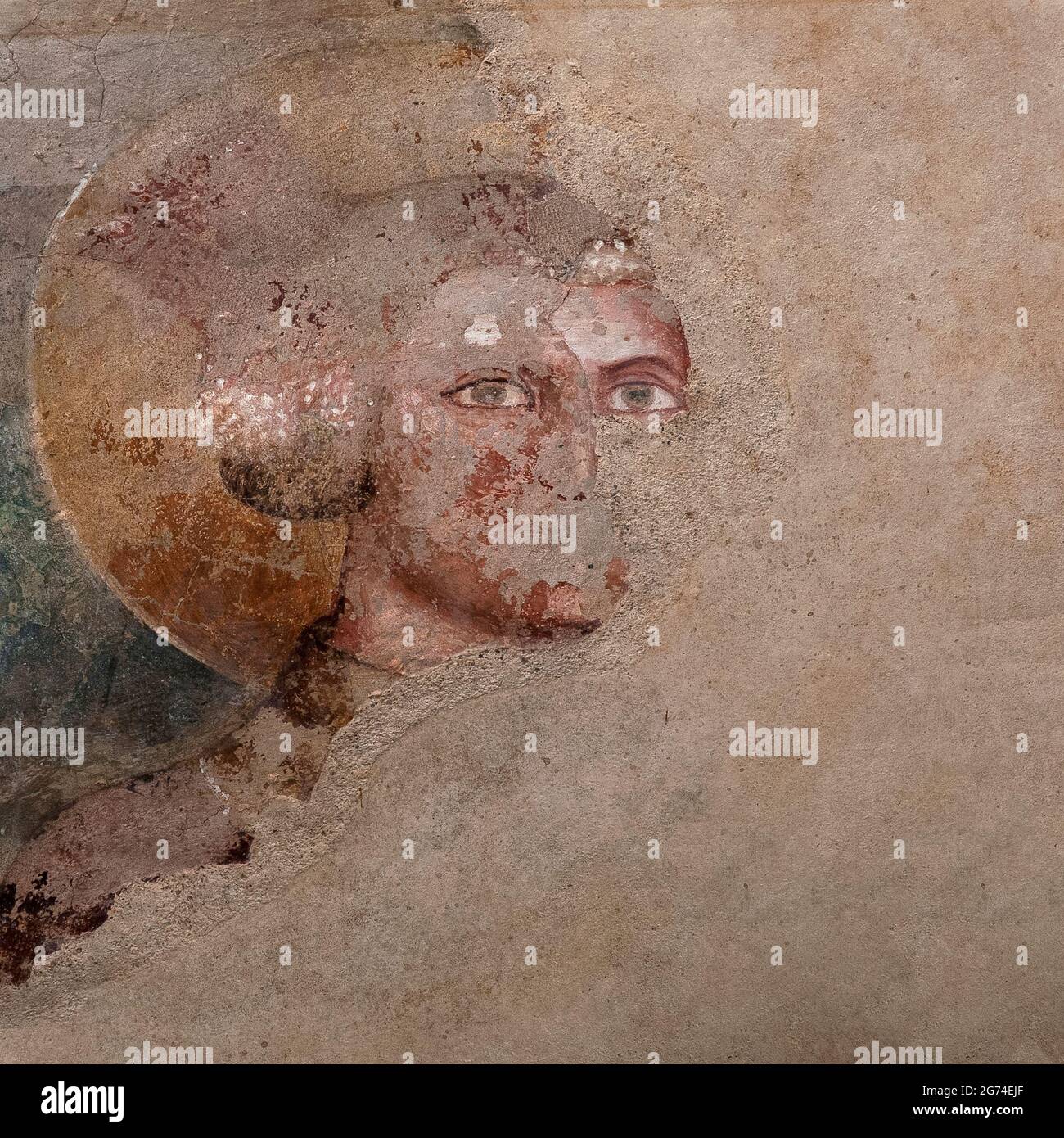 Italian late gothic or early renaissance frescoes hi-res stock ...