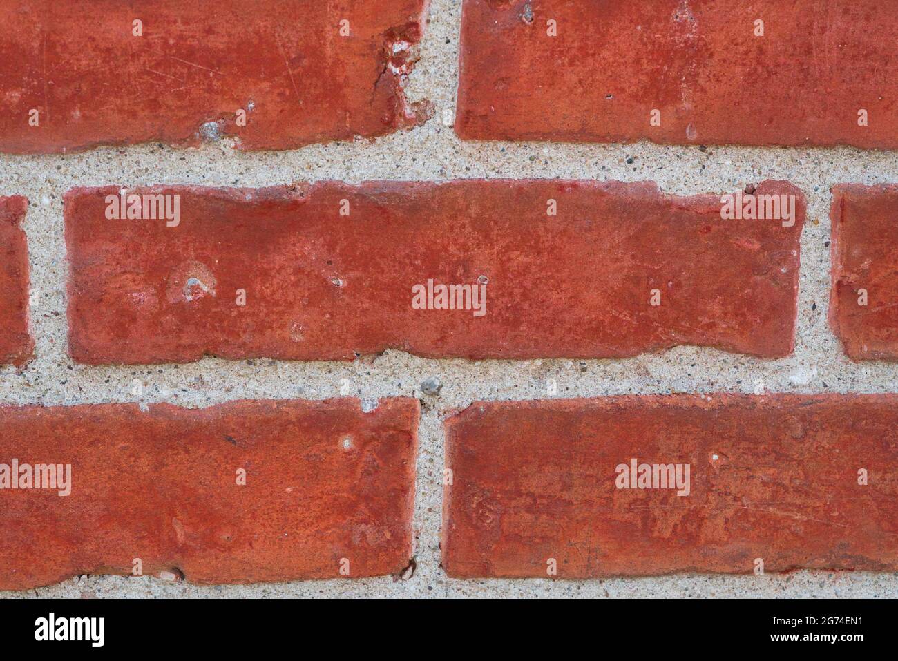 Red brick wall, brick pattern, red brick background, close up Stock ...