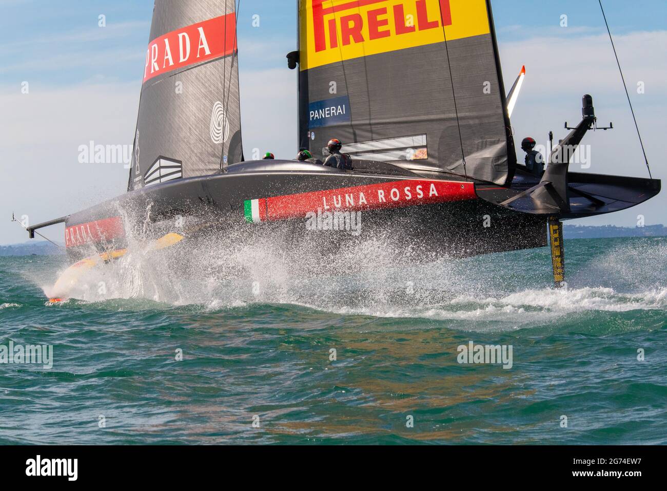 Prada Cup Final, Luna Rossa Prada Pirelli (Italy) in Race 8. Waitemata ...
