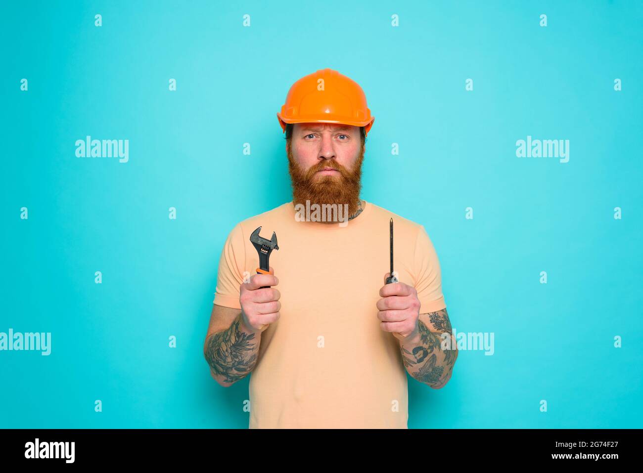 Confused construction hi-res stock photography and images - Alamy