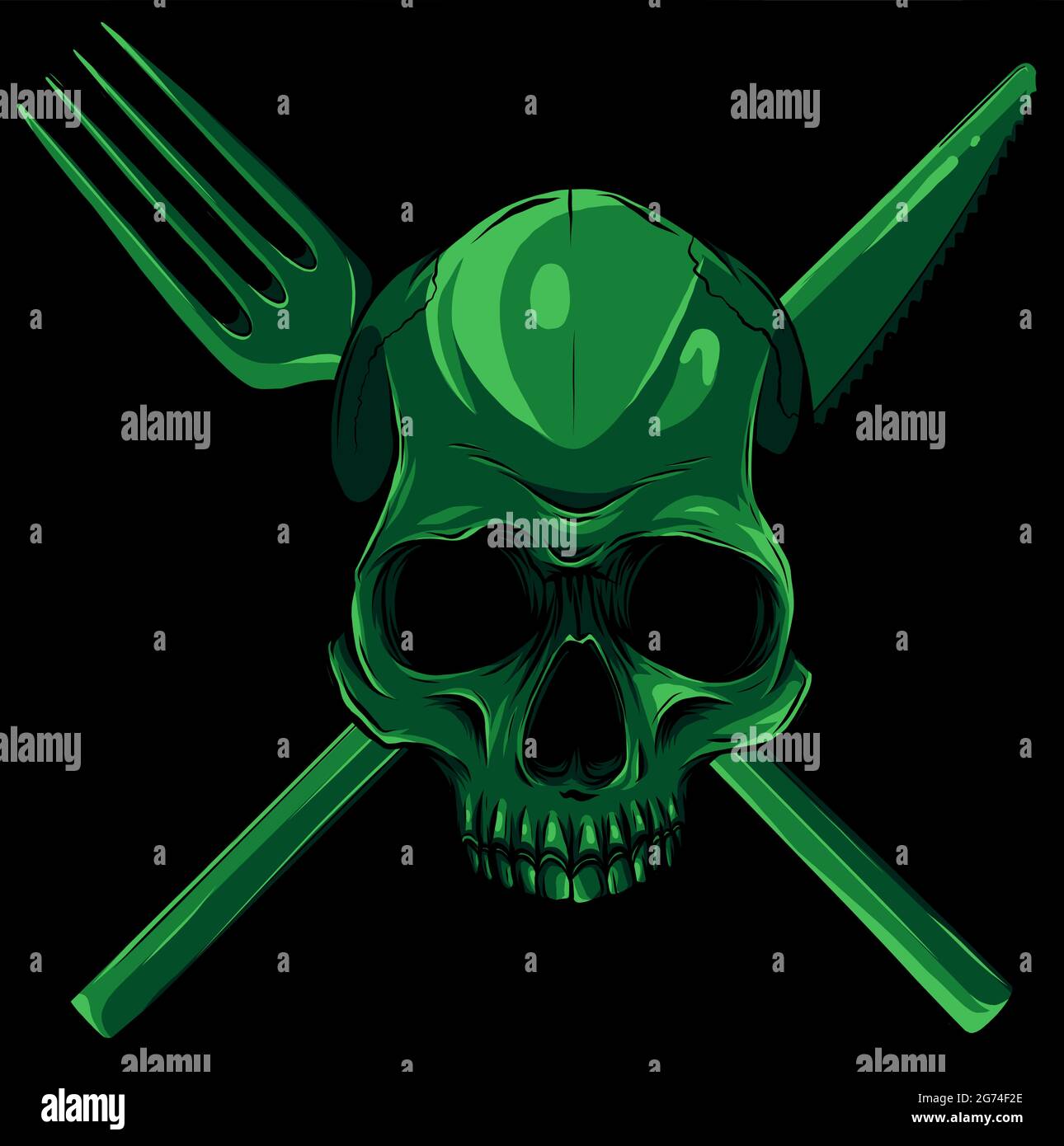 Place of the skull Stock Vector Images - Alamy
