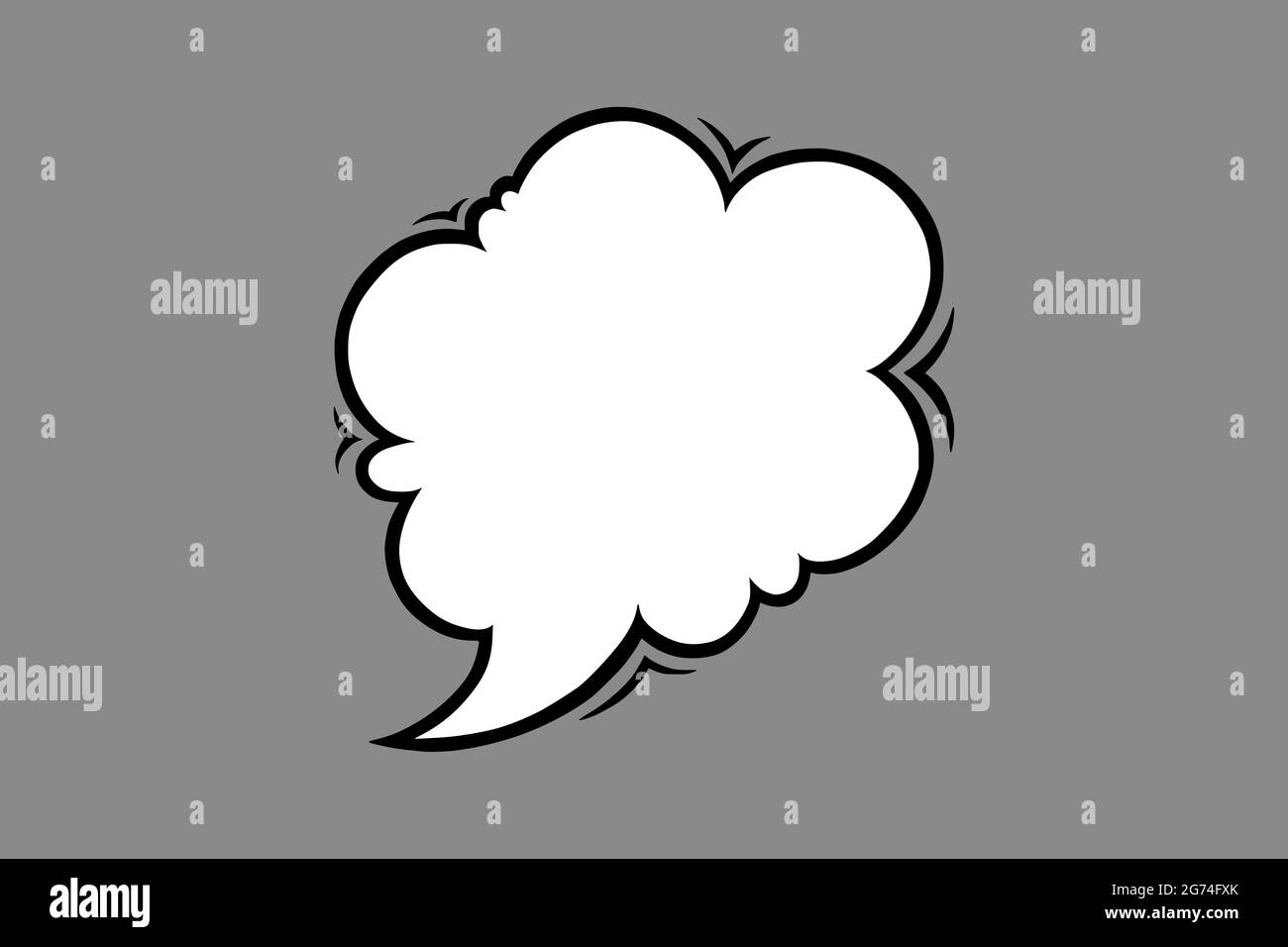 Cloud speech bubble in comic style. Speech bubble for comments and ...