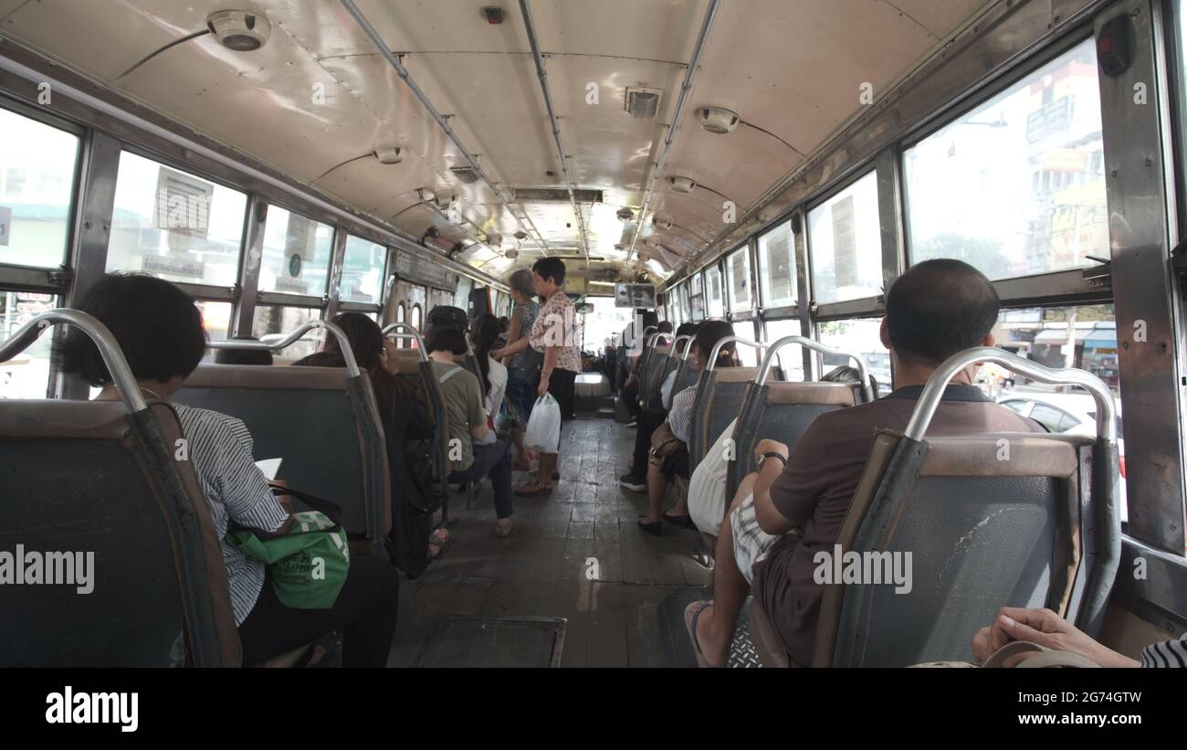 Inside city bus hi-res stock photography and images - Alamy