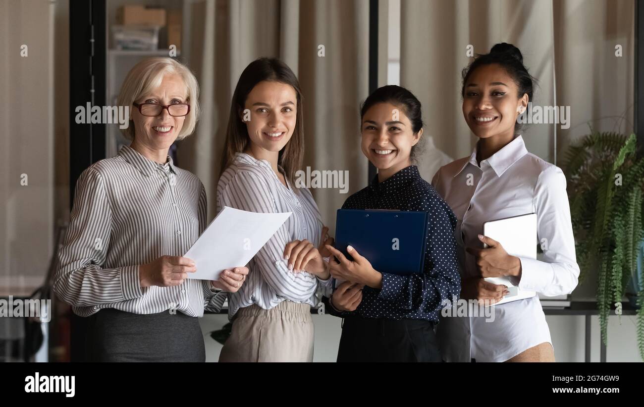 Team of business experts, accounting, legal department staff ...