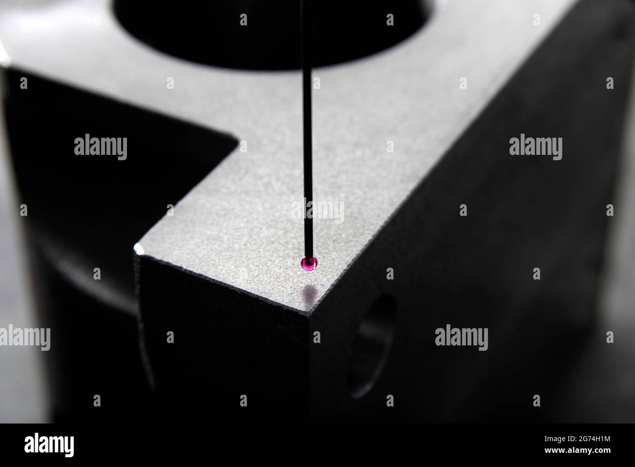 CMM measurement. Quality control measurement probe Stock Photo - Alamy