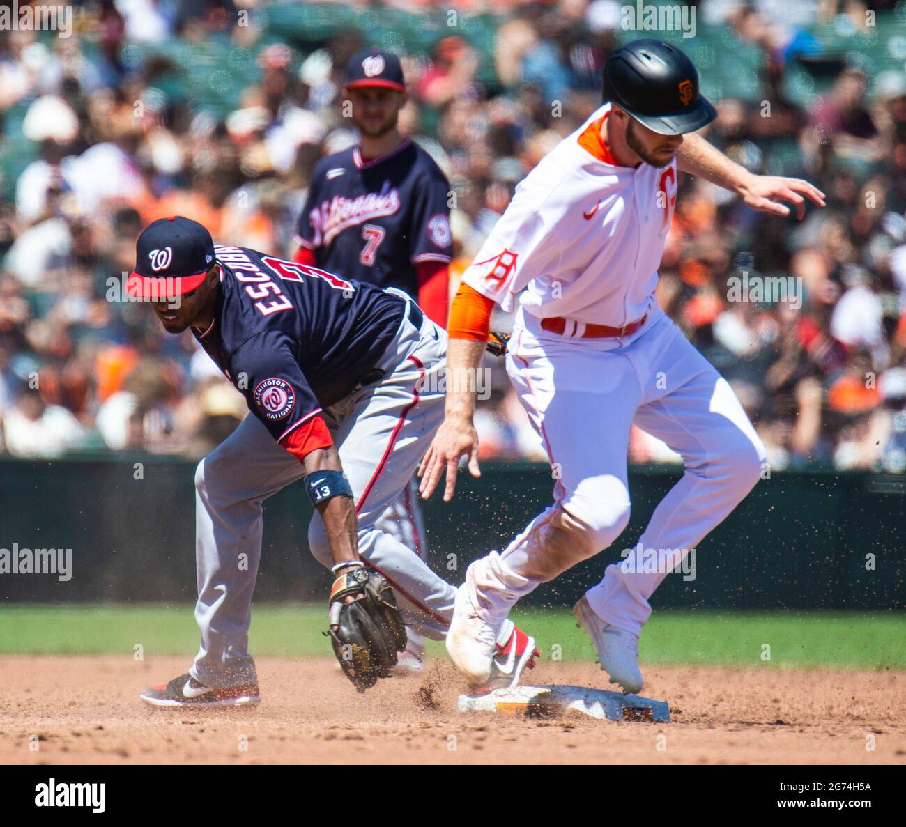 July 10 2021 San Francisco CA, U.S.A. Washington Nationals Alcides ...