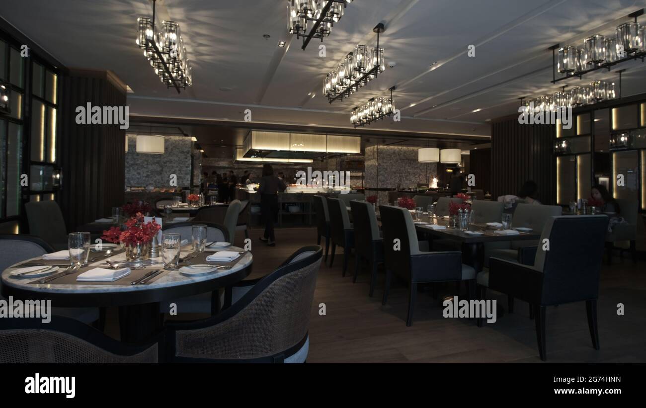 Food All You Can Eat Five Star Restaurant Interior Design Stock Photo ...