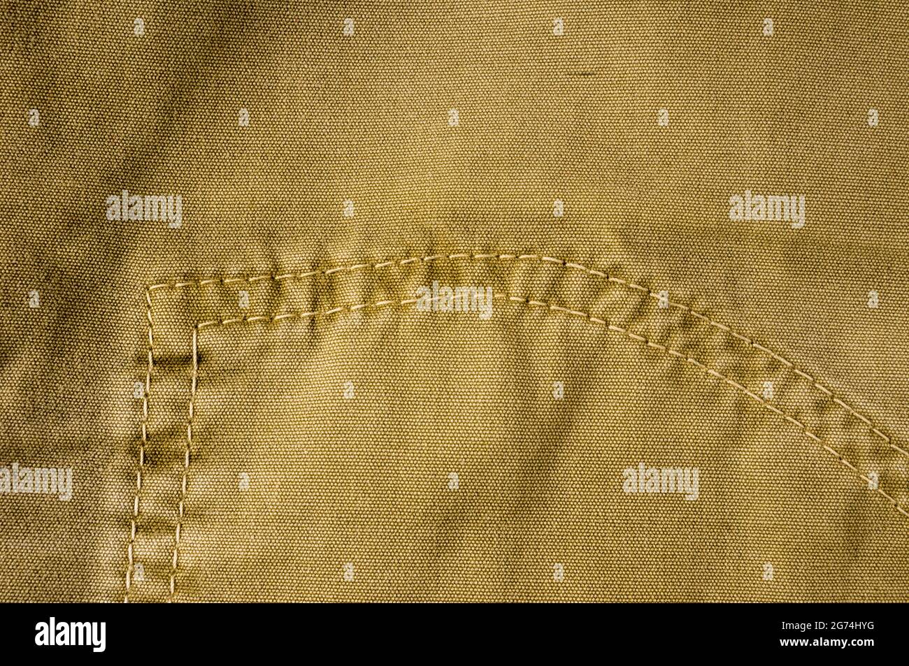clothing items washed cotton fabric texture with seams, clasps, buttons ...