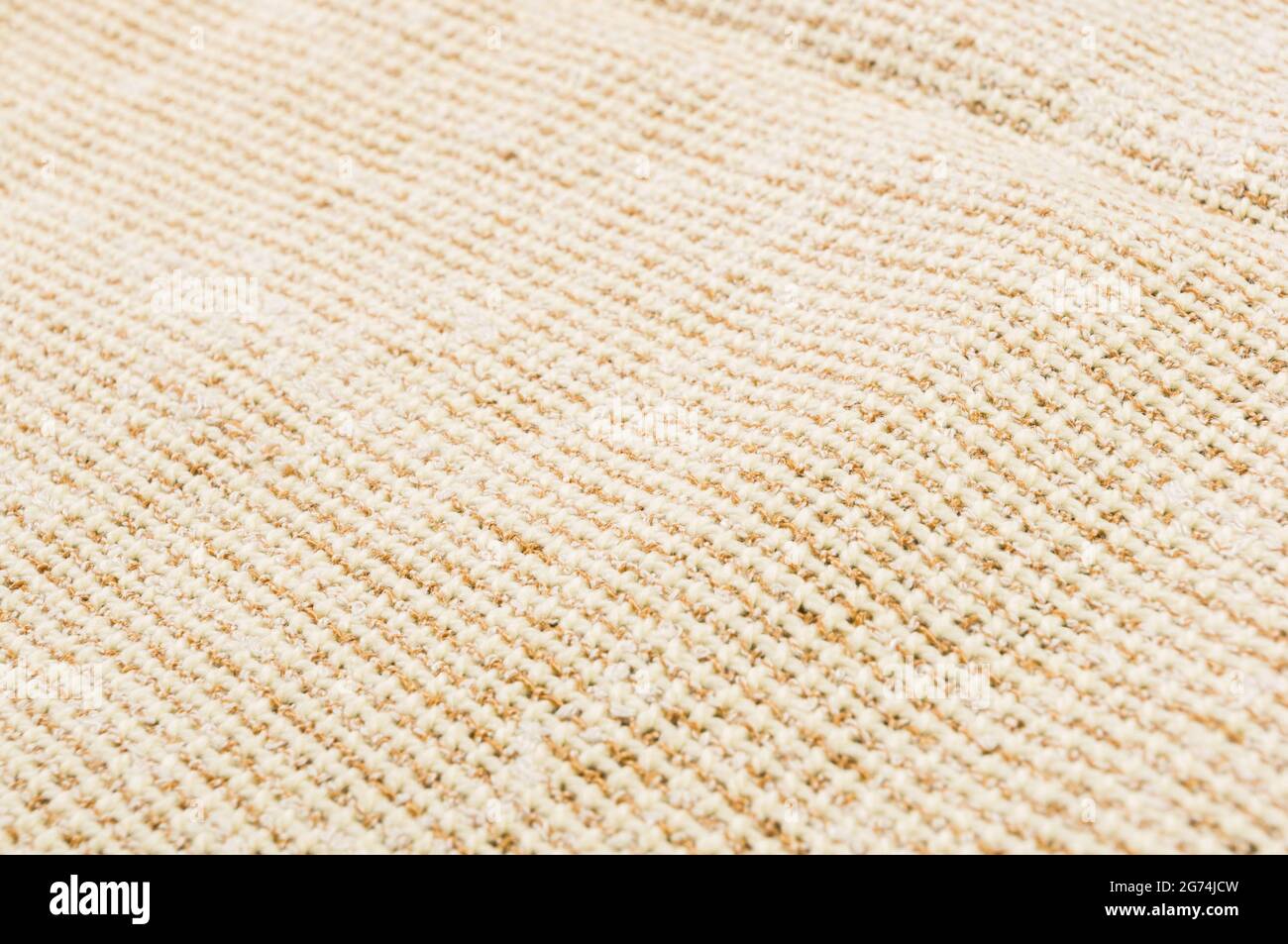 texture of light rustic coarse canvas fabric, close-up, background ...