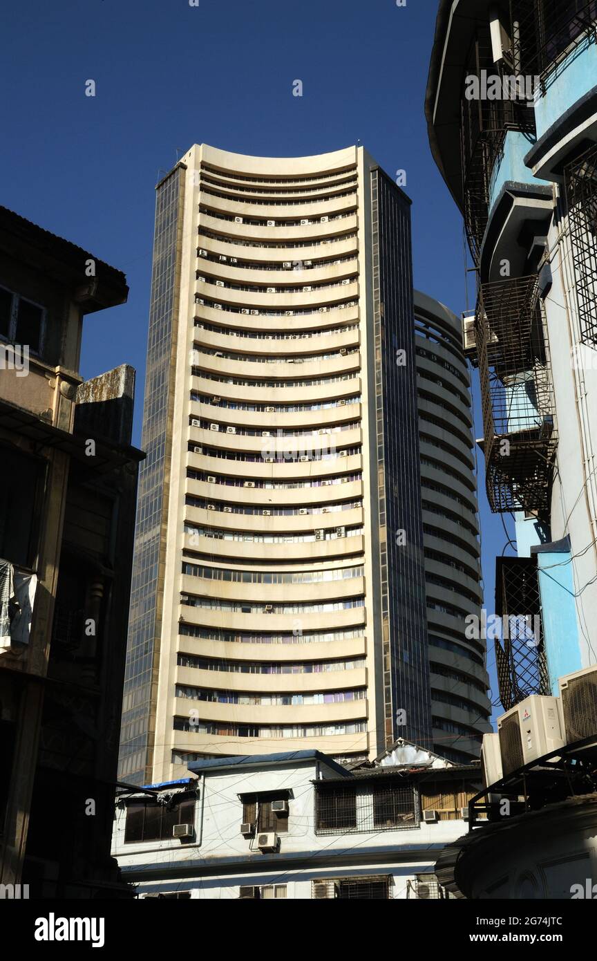 Mumbai; Maharashtra; India- Asia; March; 2015: Bombay Stock Exchange ...