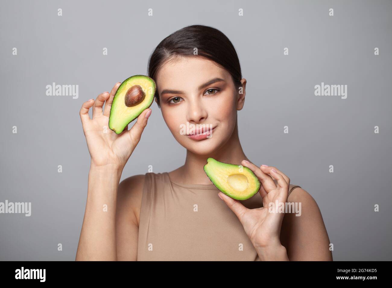 Gently smiling hi-res stock photography and images - Alamy