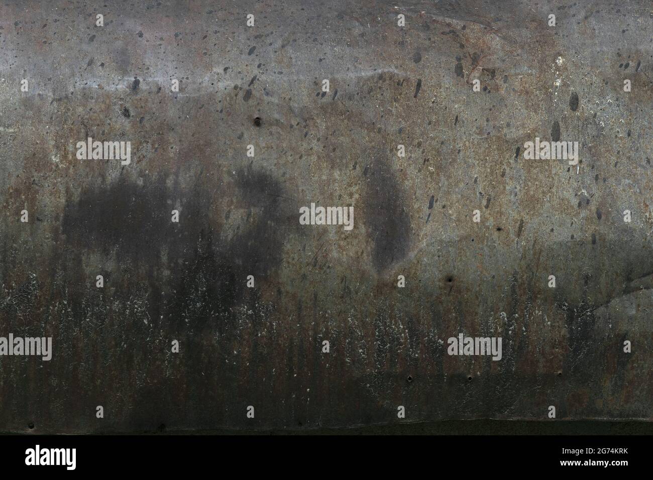 Crumpled old dirty rusty metal closeup texture Stock Photo - Alamy