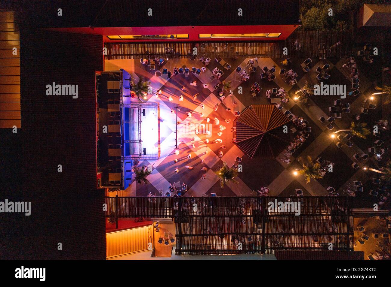 People dancing on the show in a luxury hotel Stock Photo - Alamy