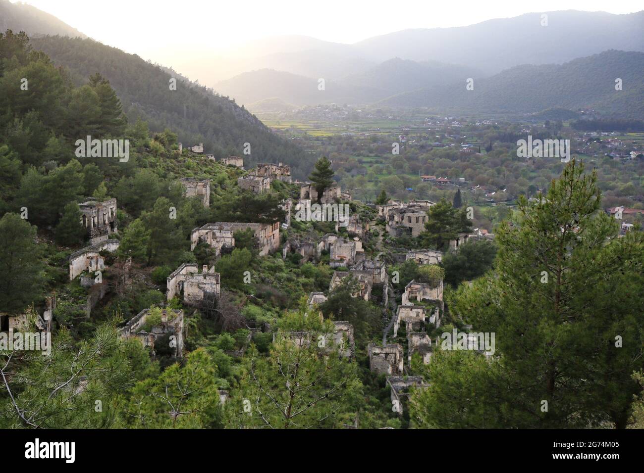 The abandoned village of Kayakoy, Fethiye, Turkey Stock Photo - Alamy
