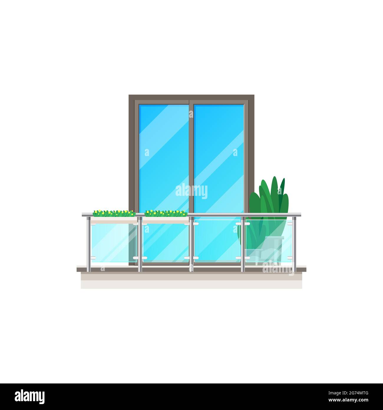 Terrace hotel room home Stock Vector Images - Alamy