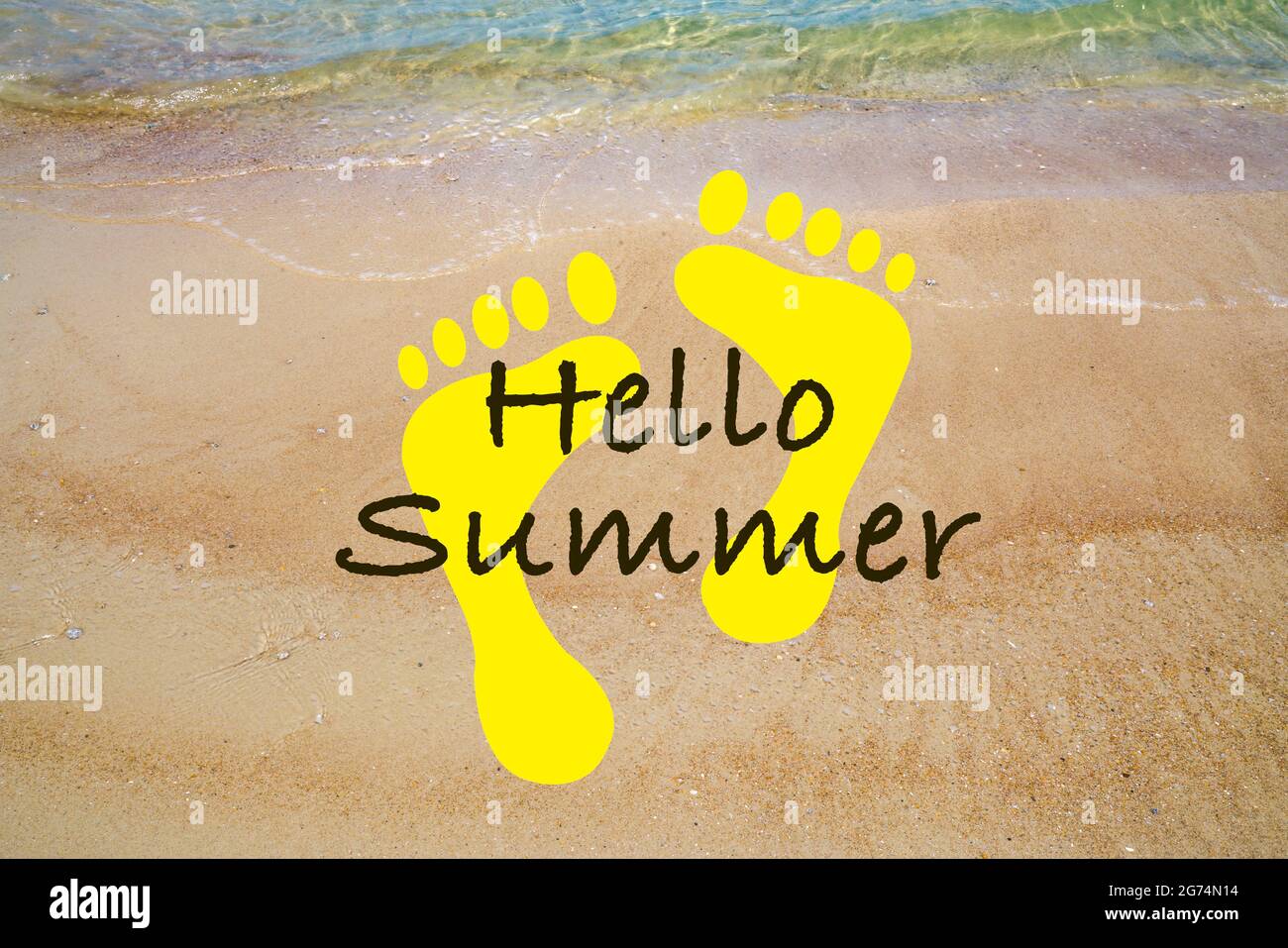 Hello summer hi-res stock photography and images - Alamy