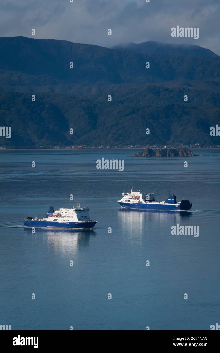 Bluebridge Cook Strait Ferries, "Strait Feronia" and "Straitsman" in ...