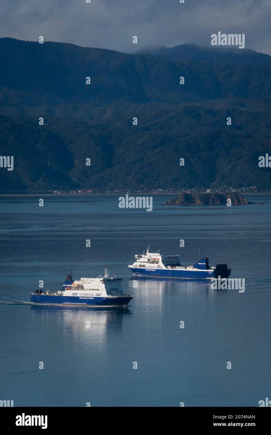 Bluebridge Cook Strait Ferries, "Strait Feronia" and "Straitsman" in ...