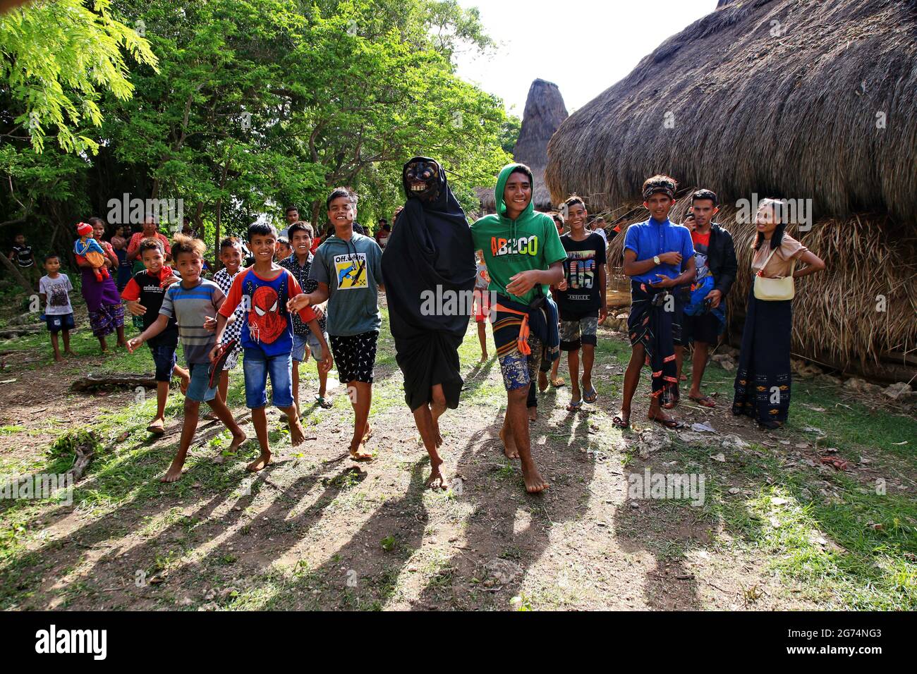 Wulla Poddu ceremony in Sumba, Indonesia Stock Photo - Alamy