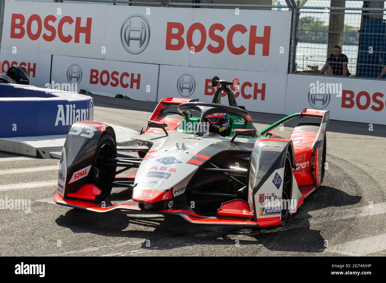 Rene Rast (33) of Audi Sport ABT Schaeffler team driving car during ...
