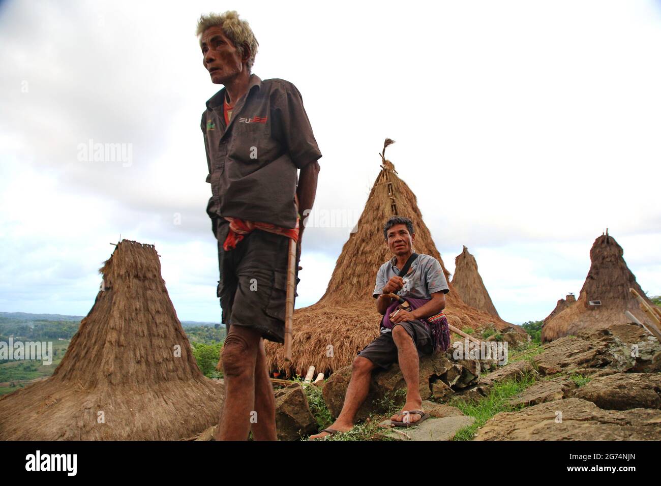New house consecration ceremony in Sodana, Sumba, Indonesia Stock Photo ...