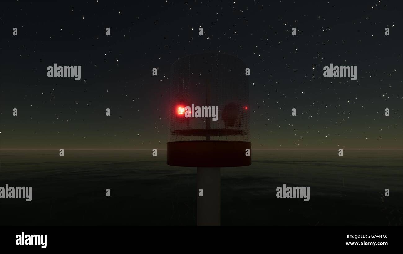 Light alarm Modern medical police fire equipment siren 3d render Stock ...