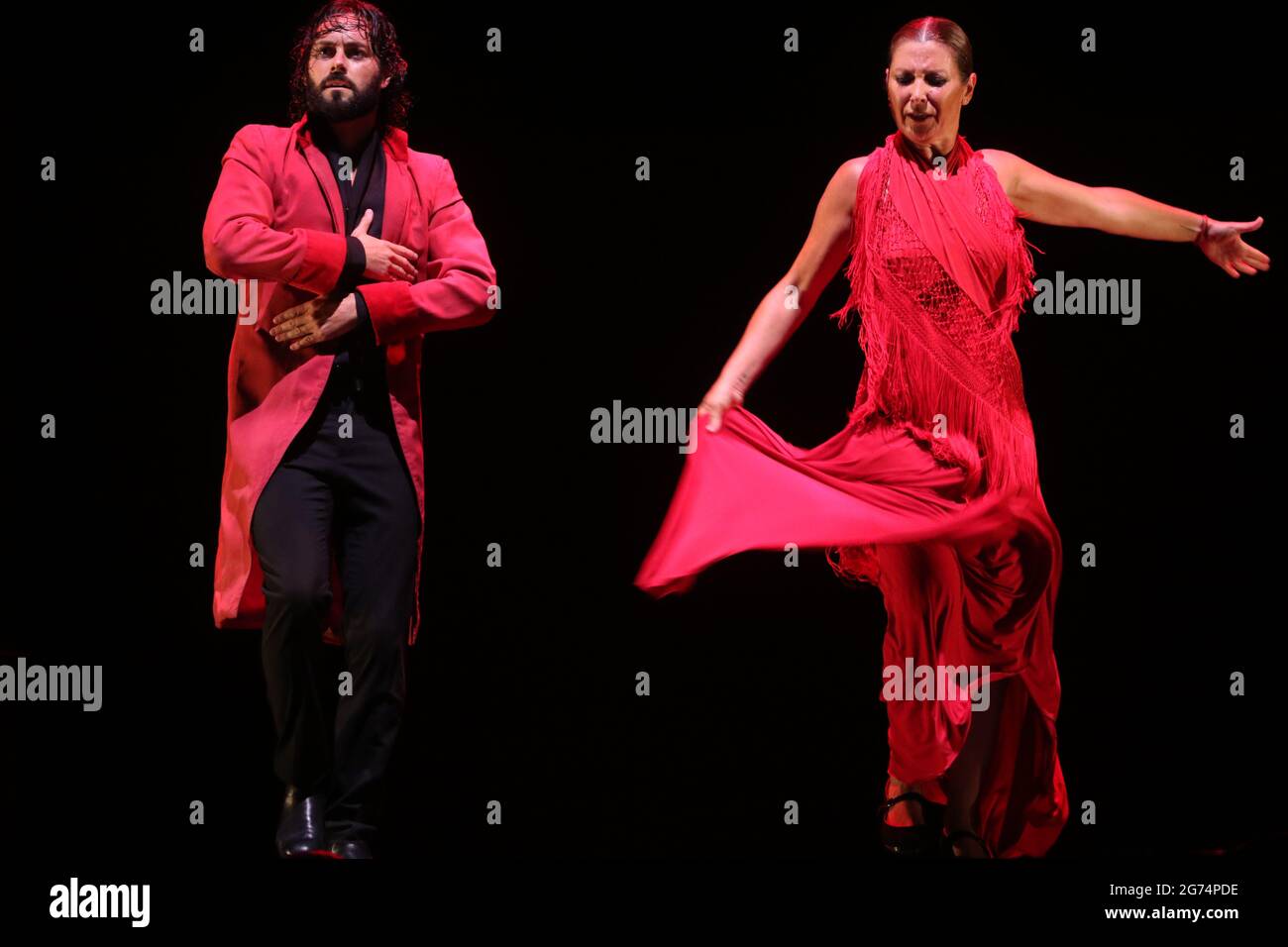 July 11, 2021: July 10, 2021 (Malaga), the dancer Sara Baras presents ...