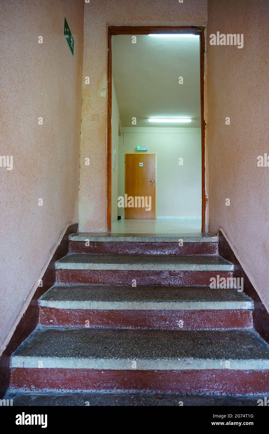 Closeup shot stone staircase hi-res stock photography and images - Alamy