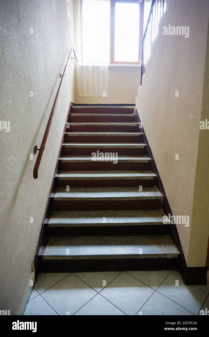 Closeup shot concrete stairs hi-res stock photography and images - Alamy